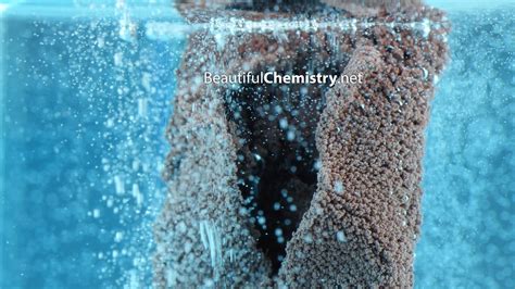 Zinc Metal In A Solution Of Copper Ii Sulfate And Sulfuric Acid From Beautiful Chemistry