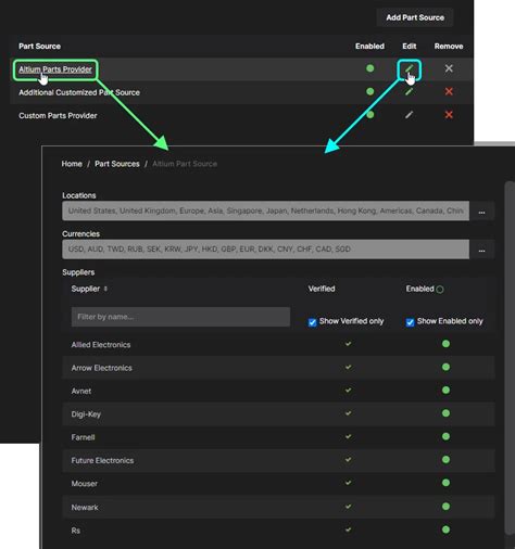 part source configuration altium on prem enterprise server 7 1 and 7
