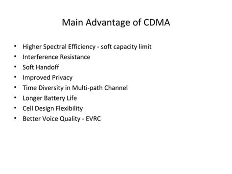 Code Division Multiple Access Ppt