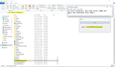 Getting The Selected File Name From The Vault Stack Overflow