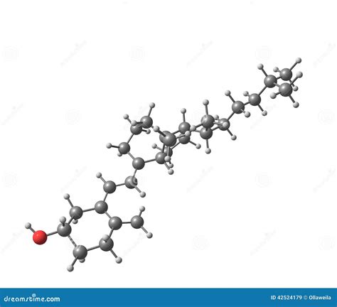 Cholecalciferol D Molecular Structure On White Background Stock Illustration Illustration Of