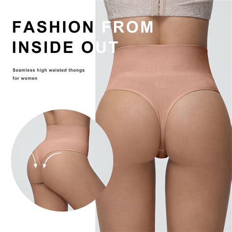 Sharicca High Waisted Thongs For Women Seamless No Show