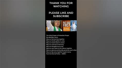 Shorts Unity Prayer Fr Jim Blount Youtube