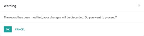 Record Has Been Modified Warning After Editing And Saving · Issue 20699 · Odooodoo · Github