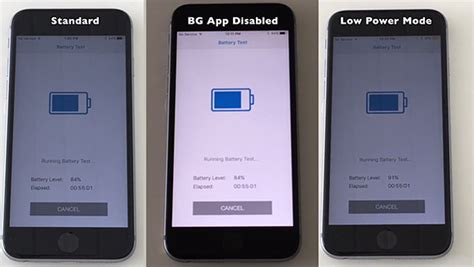 IOS 10 3 3 Battery Life Vs Low Power Mode Vs Background App Refresh Test Video Redmond Pie