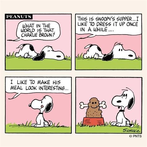 Supper Time For Snoopy Snoopy Cartoon Snoopy Comics Peanuts
