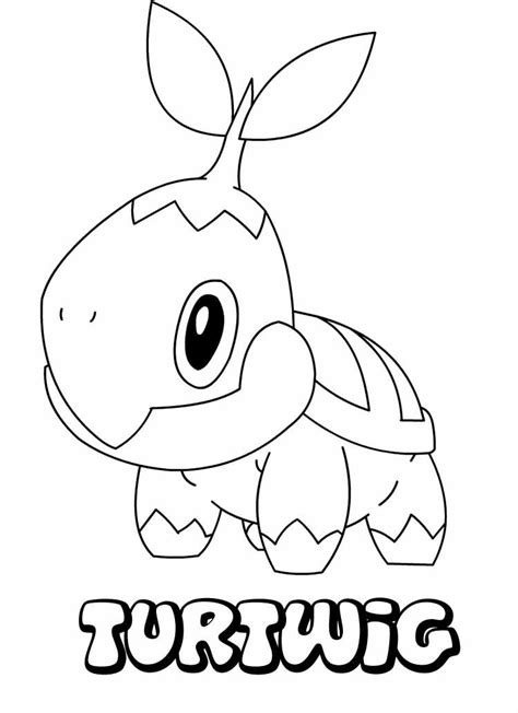 Turtwig Coloring Page At Free Printable Colorings