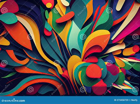 Chaos Background With Textured Parts Stock Illustration Illustration