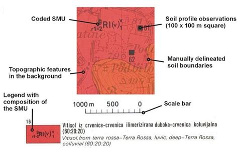 Traditional Soil Map With Mapping Units And Profiles