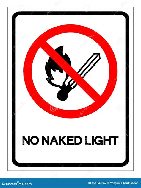 No Naked Light Symbol Sign Vector Illustration Isolate On White Background Label EPS Stock