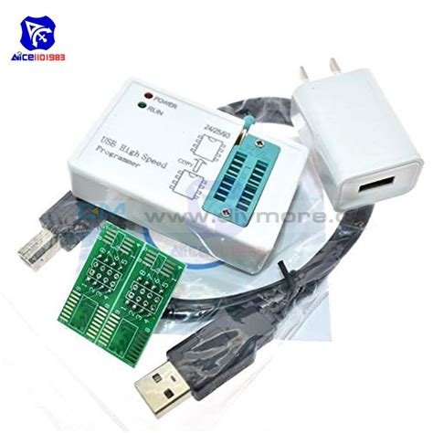 usb programmer usb highspeed spi support 24 25 93 eeprom chip cable