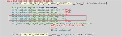 how can i handle ble gap evt sec params request event in pc ble