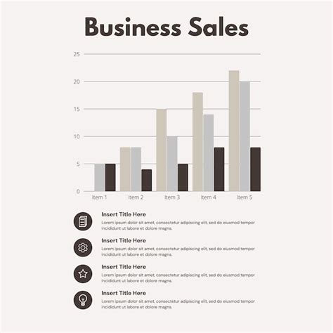 Premium Vector Editable Illustrated Business Sales Bar Chart