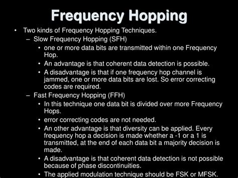 PPT DIRECT SEQUENCE SPREAD SPECTRUM WITH FREQUENCY HOPPING PowerPoint Presentation ID