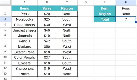 Sumif Function With Multiple Criteria Examples How To Use