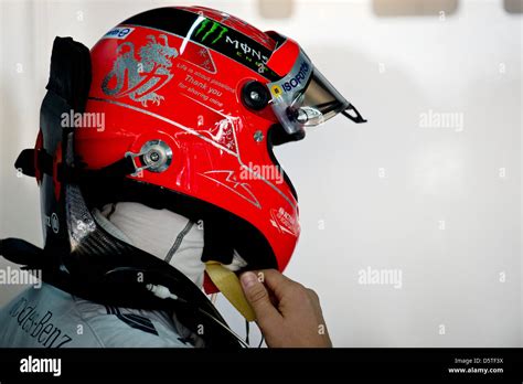 German Formula One Driver Michael Schumacher Of Mercedes Amg Wears A