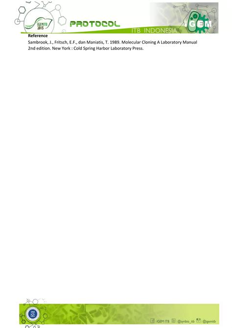 Itb Indonesia Igem2015 Dna Plasmid Isolation Pdf