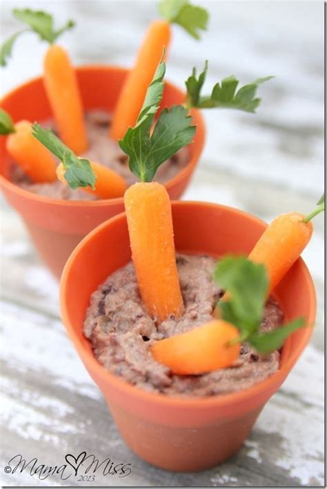 Edible Mini Carrot Garden Recipe Mini Carrots Food Healthy Snacks