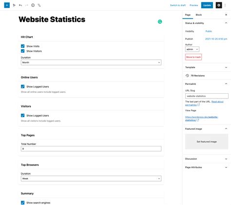 advanced widgets wp statistics wordpress statistics plugin