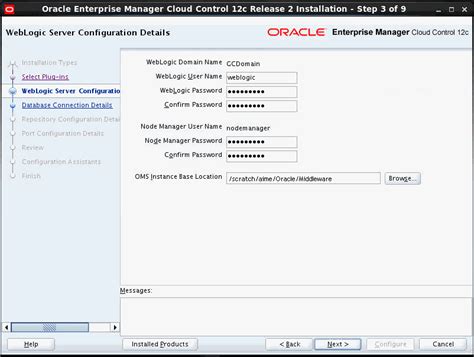 Installing Enterprise Manager Software Now And Configuring Later 12c Release 2 12102