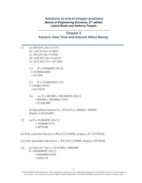 pdf solutions to end of chapter problems · solutions to end of