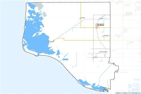 Crea Mapas Imprimibles De San Ignacio Río Muerto Con Enmascaramiento