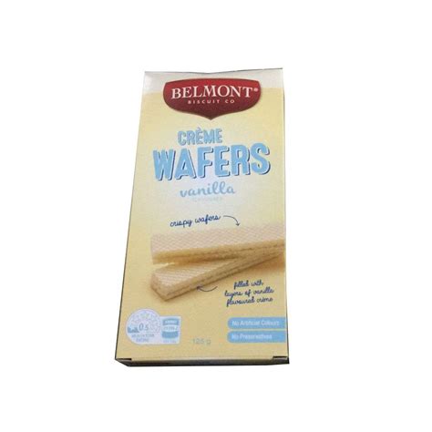Check Halal Status Of Belmont Crème Wafers Vanilla Ingredients Missing Install Mustakshif