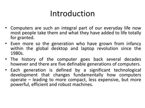 Generation Of Computer Ppt