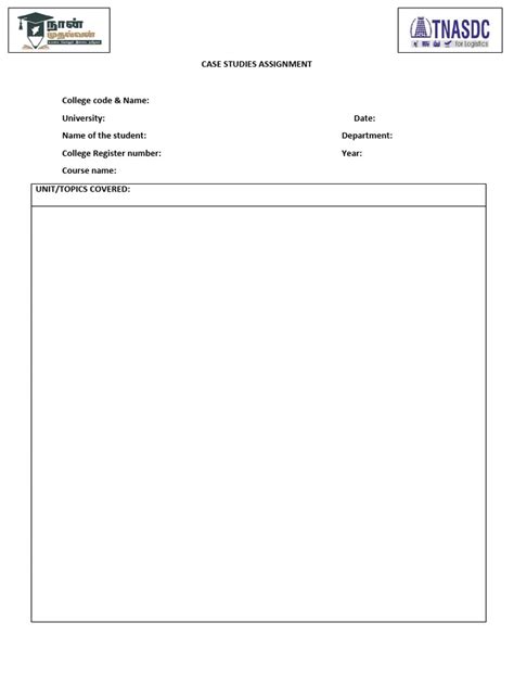 Case Studies Assignment Format For Students Pdf