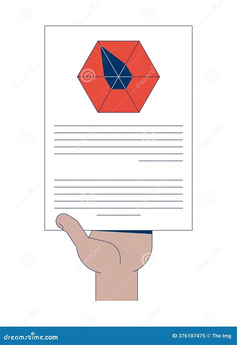 Hexagon Radar Diagram Or Spider Graph Template Isolated On White