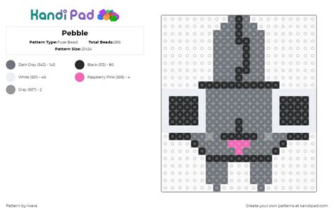 Pebble Fuse Bead Patterns Gallery Kandi Pad Kandi Patterns Fuse Bead Patterns Pony Bead