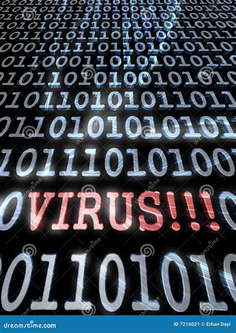 virus in the binary code stock illustration illustration of bytes 7216021