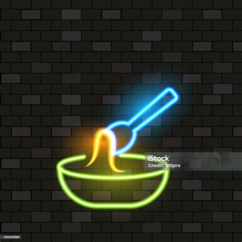 Vip 네온 아이콘 밤 밝은 간판 빛나는 빛 배너 어두운 벽돌 벽에 네온 중국 국수 수프 어두운 배경에 네온 조명 클럽 바 개념 만화 플랫 스타일 벡터 일러스트레이션 0명에