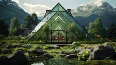 Abstract Biomimetic Architecture Design Influenced By Nature And