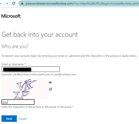 Password Reset Not Possible Due To Azure Error Microsoft Qanda
