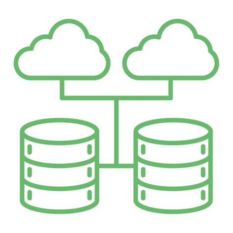 Premium Vector Cloud Database Icon