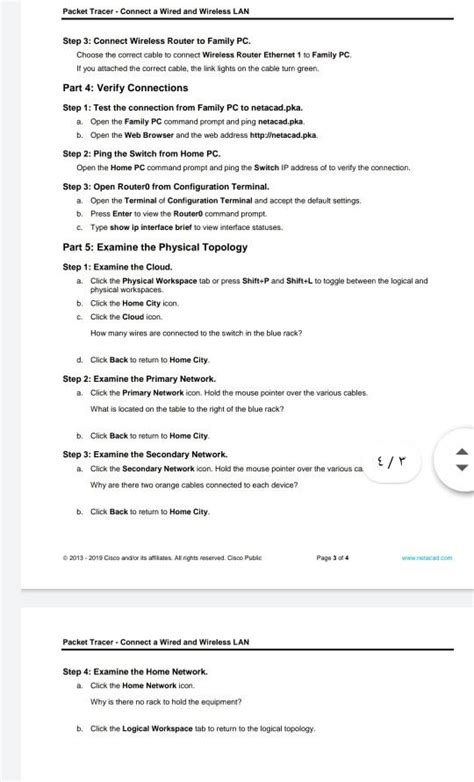 Packet Tracer Connect A Wired And Wireless Lan