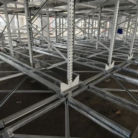 Customized High Density Automated 4 Direction Shuttle Asrs Warehouse Storage Rack With Pallet