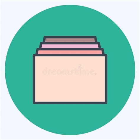 Icon Tabs Suitable For Web Interface Symbol Color Mate Style Simple Design Editable Design