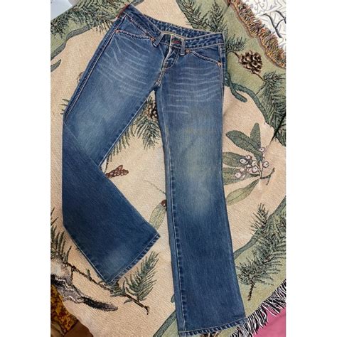 กางเกง Levis มือสอง ลีวายส์ ยีนส์มือสอง กางเกงวินเทจ ยีนส์เอวต่ำ กางเกงแฟรี่ Y2k กางเกงy2k