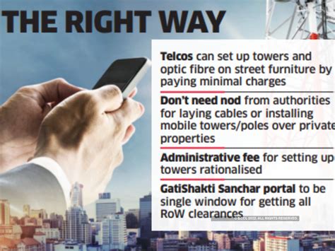 Gati Shakti Vision For Telecom Infrastructure Right Of Way Rules