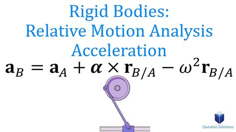 Rigid Bodies Relative Motion Analysis Acceleration Dynamics Step By Step Youtube