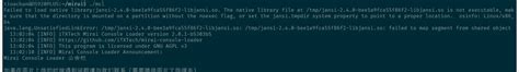 `201 B5303b5`启动报错，`failed To Load Native Libraryjansi 240