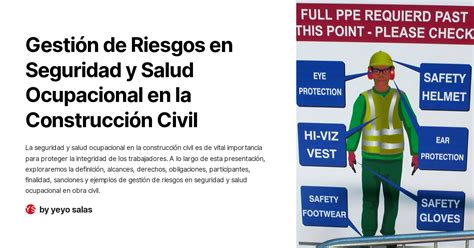 Gestión De Riesgos En Seguridad Y Salud Ocupacional En La Construcción