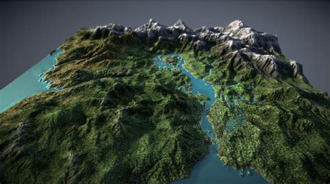 what s the best way to approach modelling and texturing a 3d map like