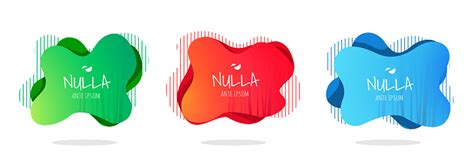 추상적 인 다채로운 액체 기하학적 모양을 설정합니다 평평한 기하학적 액체 형태 현대 배너 템플릿입니다 배너 카드 브로셔 프리젠 테이션 전단지용 템플릿 3차원 형태에 대한