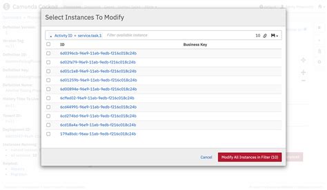 process instance modification
