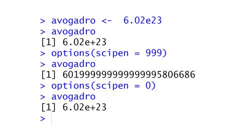 R And Scientific Notation Mary Falling