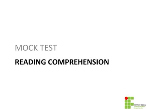 Mock Test Reading Toefl Itp Pptx Standardized Testing Educational Assessment