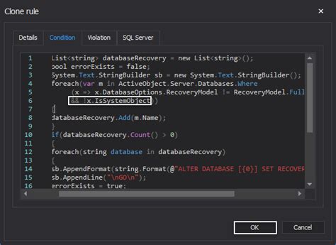 Sql Server Instance Health Check Creating Rules From Templates